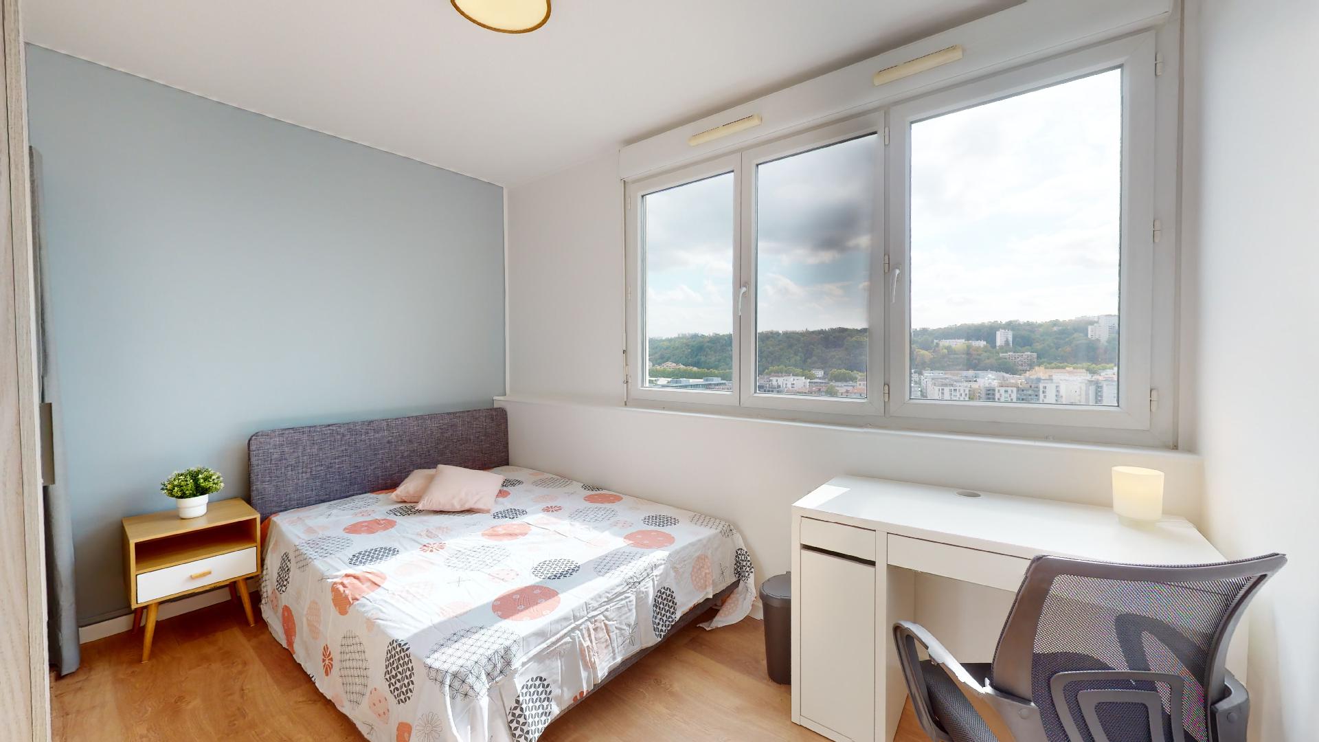 Colocation meublée T6 87m² à Lyon - 65d Rue De Saint-Cyr - Chambre 4 ...